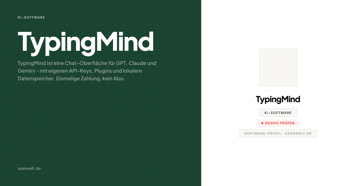 TypingMind Review - Preis, Features & Alternativen | SaaS-Welt